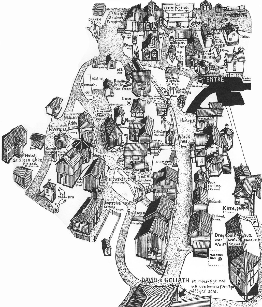 Map of the area - Mannaminne